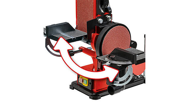 Stationary and hand-held belt sanders
