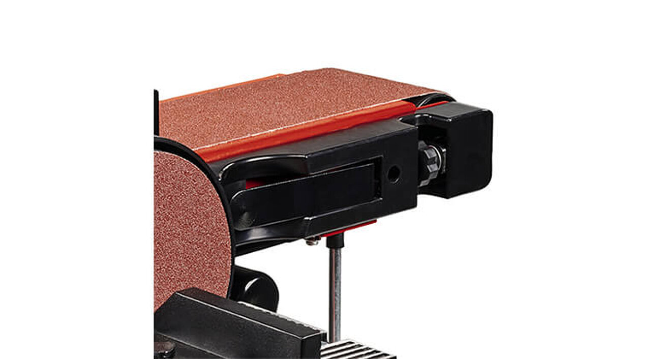 Stationary and hand-held belt sanders